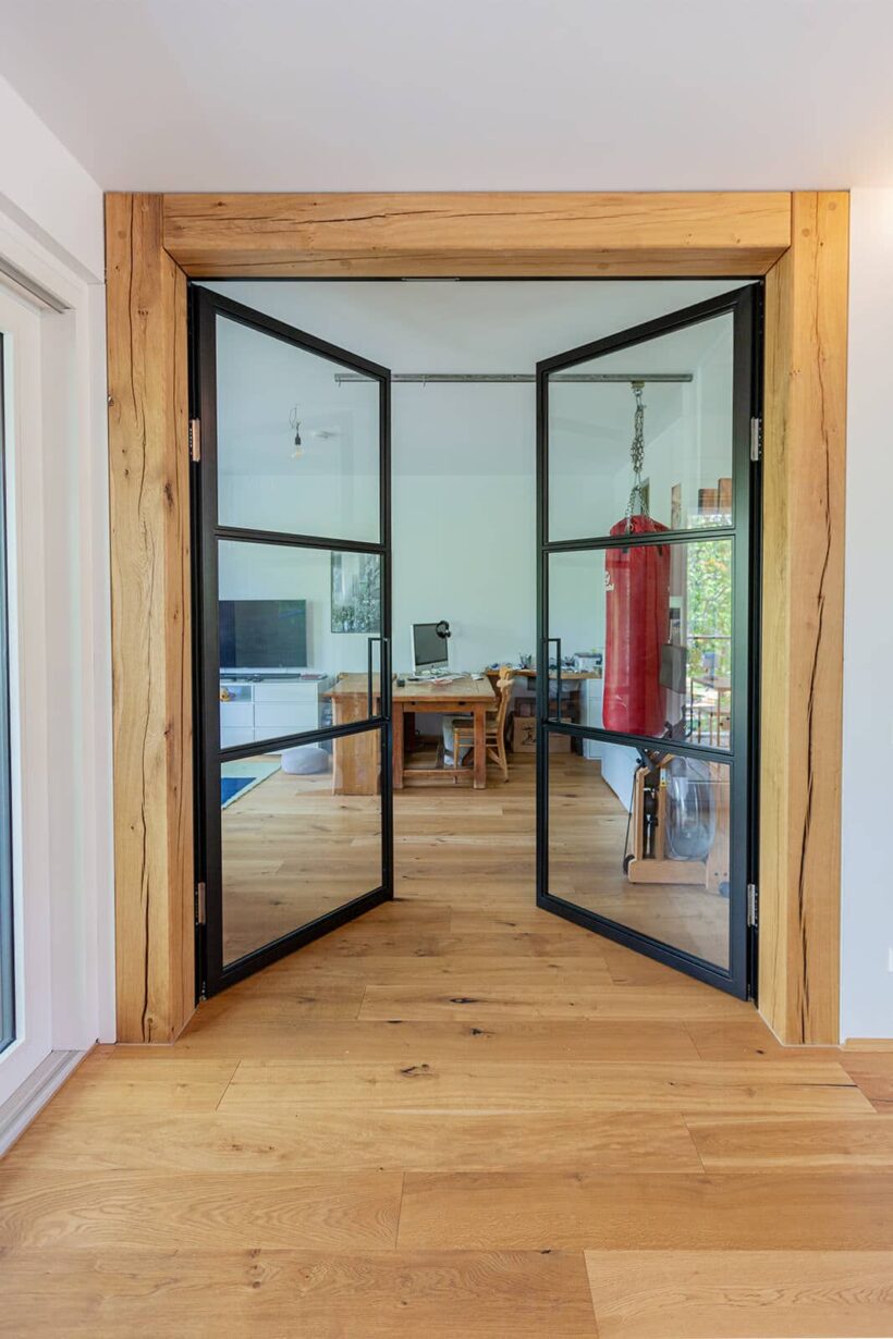 Stahl Loft Tür - große Doppel-Drehtür - Stahl-Meister.de - Stahl Loft Türen